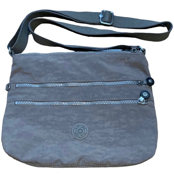 Kipling | Bags | Kipling Alvar Crossbody Bag Medium Lightweight Gray ...